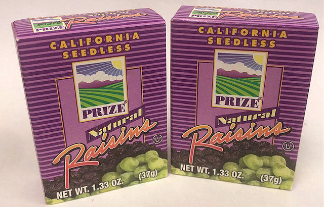 Prize Raisins 36/1.33oz – prizetruefruitsnacks.com